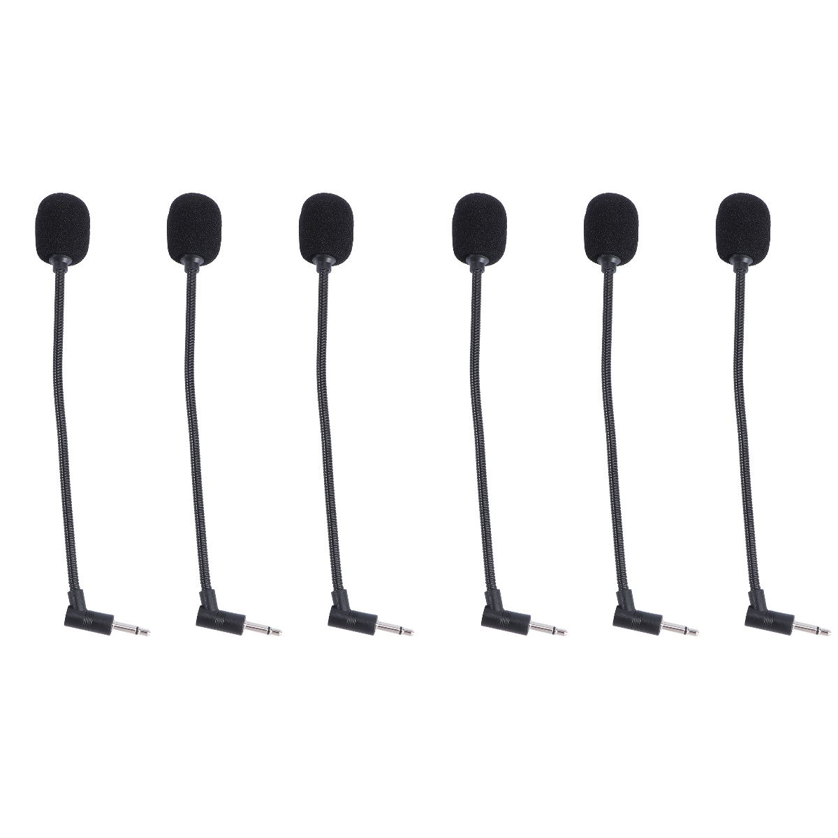 6 pcs Phones Computer Microphone Straight Cutting Microphone Portable ...