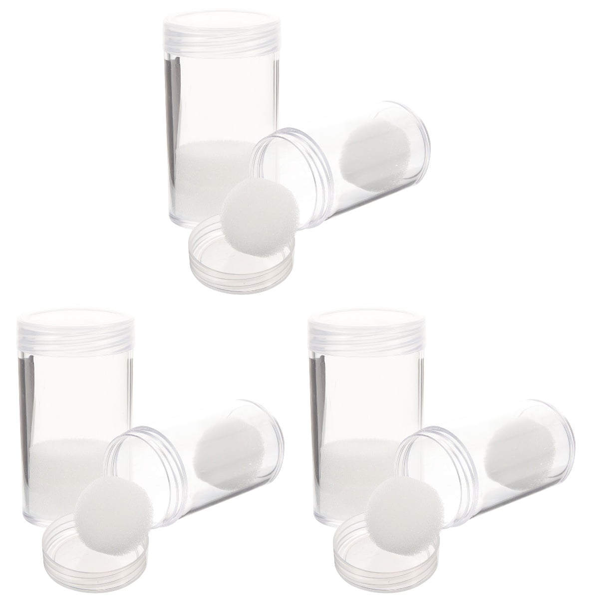 6 pcs Plastic Coin Tubes Coin Storage Holder Collectibles Coin ...