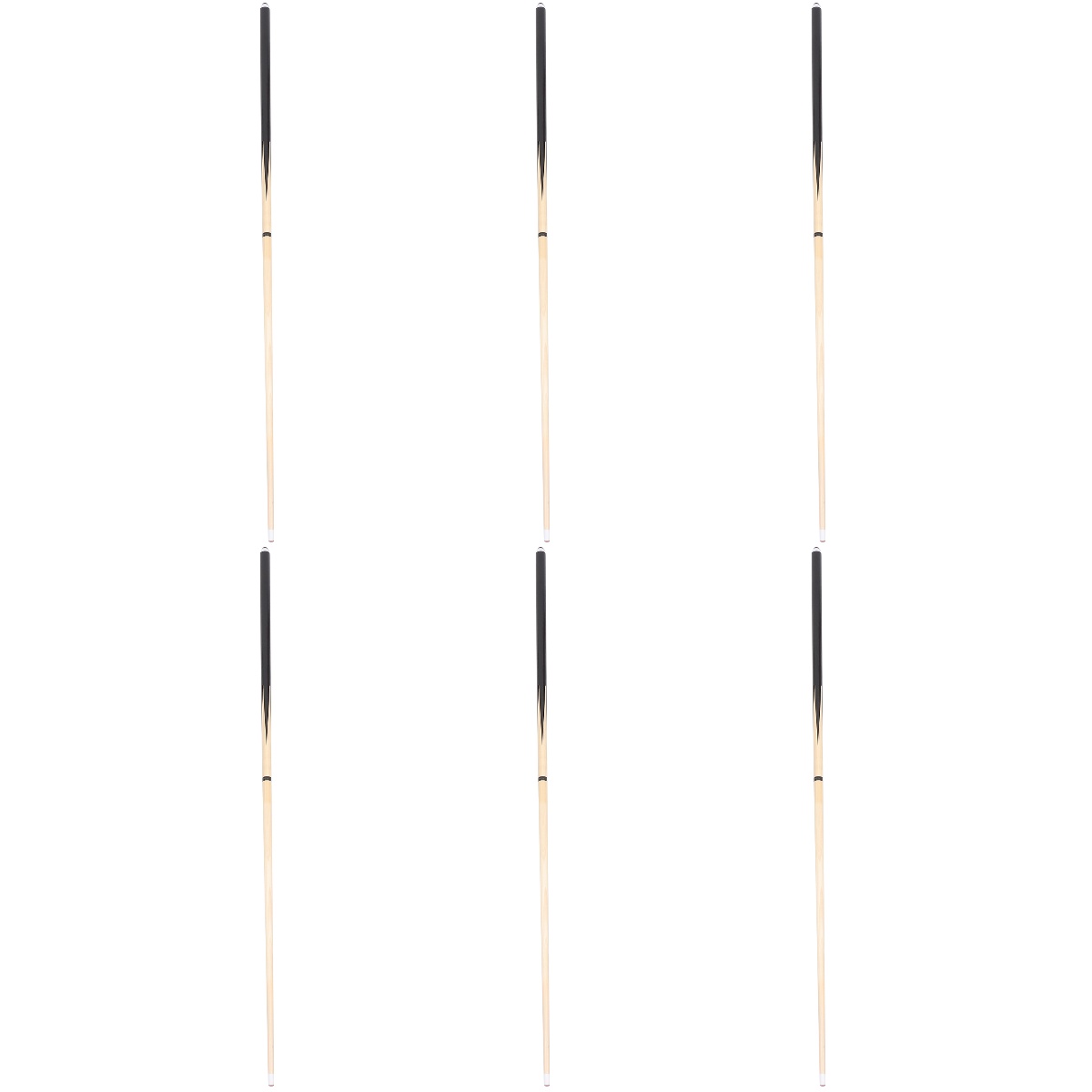 6 pcs Pool Cue New 58" Billiard House Bar Pool Cue Sticks Billiard Cue ...