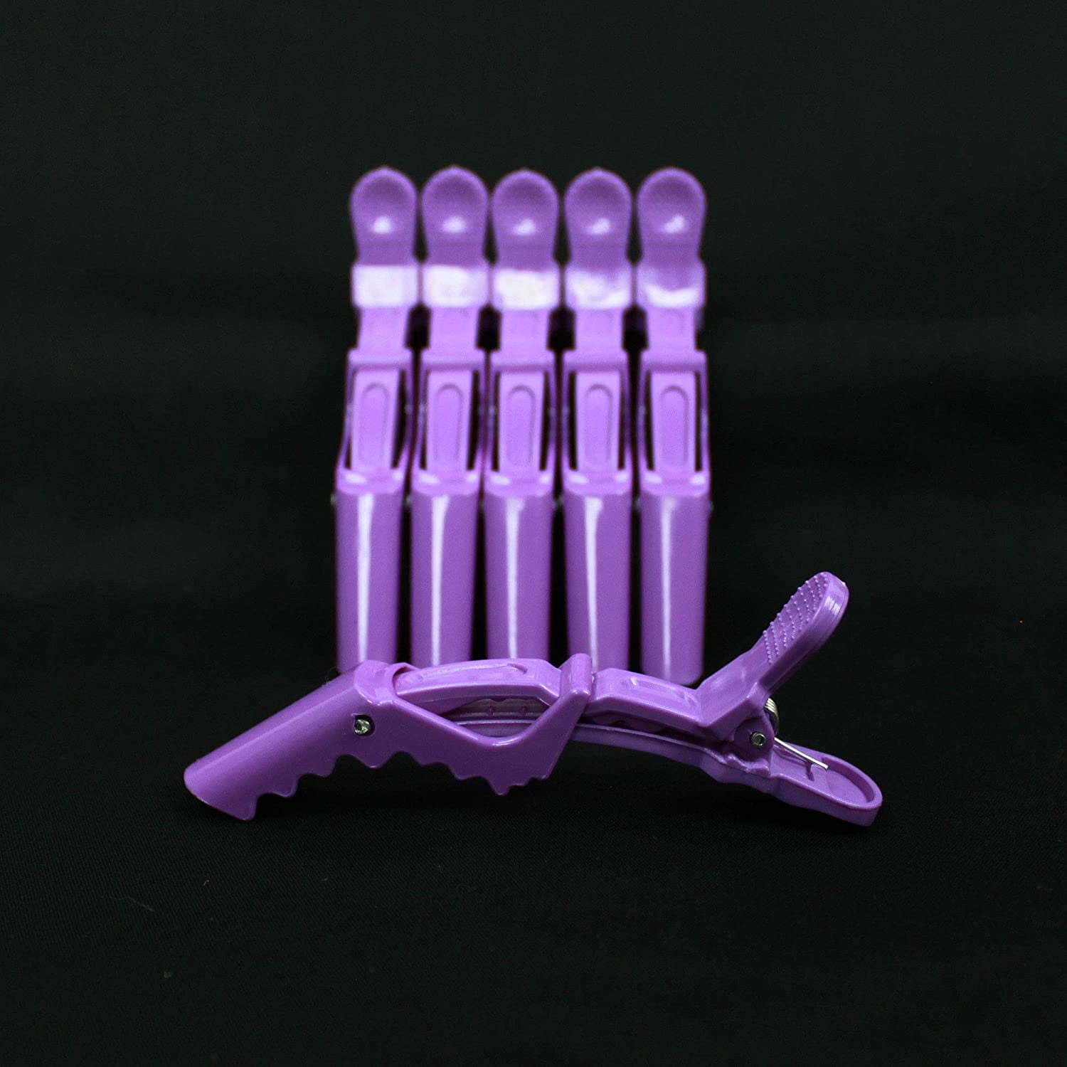 6 pcs Purple Alligator Hair Clips for Styling Sectioning, Non-slip Grip ...
