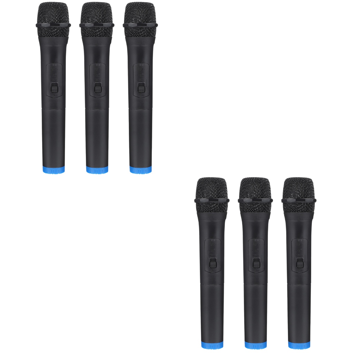 6 pcs Realistic Simulation Mic Model Microphone Toy Kids Simulated ...