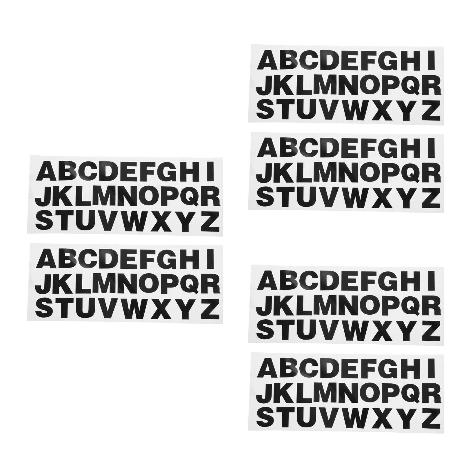 6 pcs Reflective Alphabet Stickers Cars Motorcycles Reflective Pvc ...