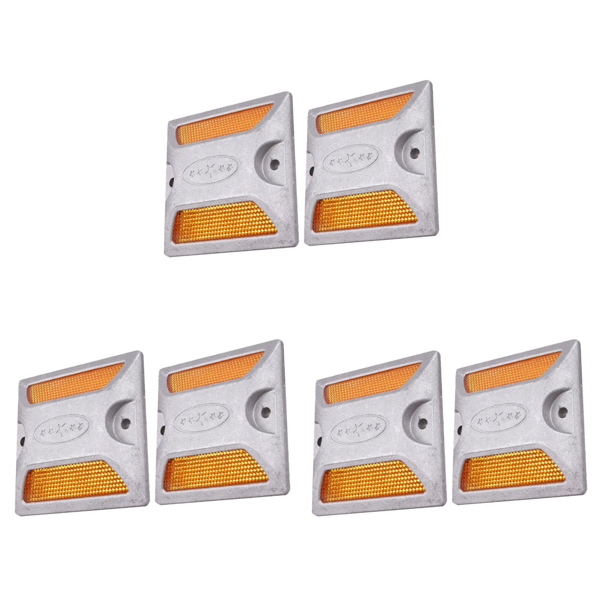 6 pcs Reflective Road Pavement Marker Driveway Marker Reflectors ...