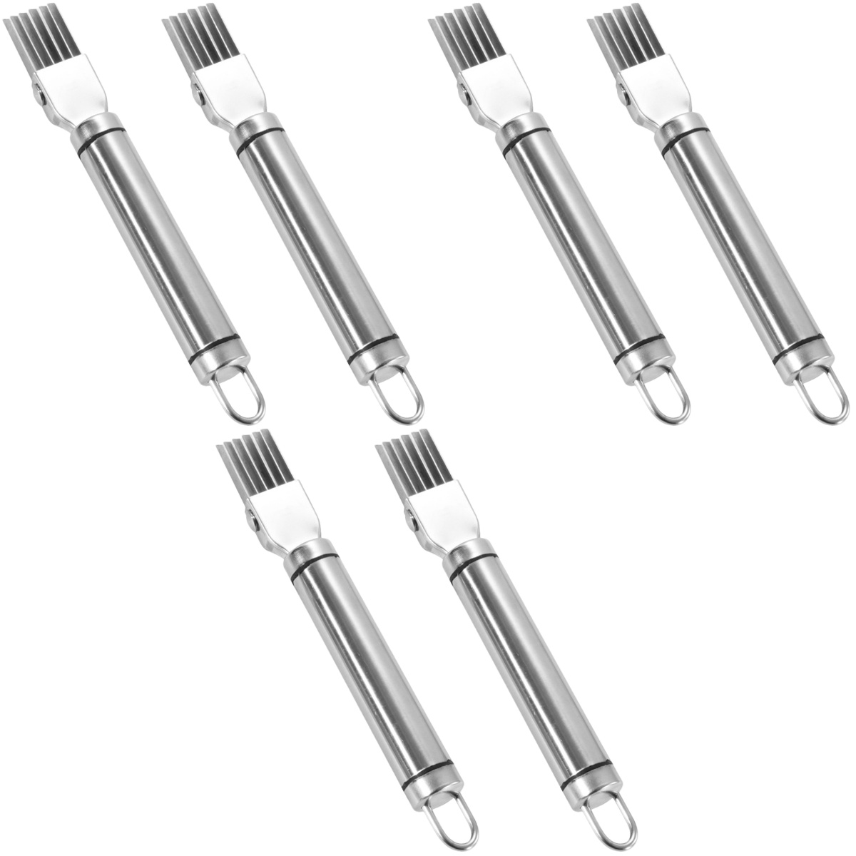 6 pcs Scallions Shred Tools Vegetable Stainless Steel Slice Cutlery ...