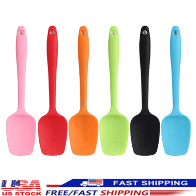 6 pcs Silicone Spatula Set Heat Resistant Small Rubber Spatulas,Non ...