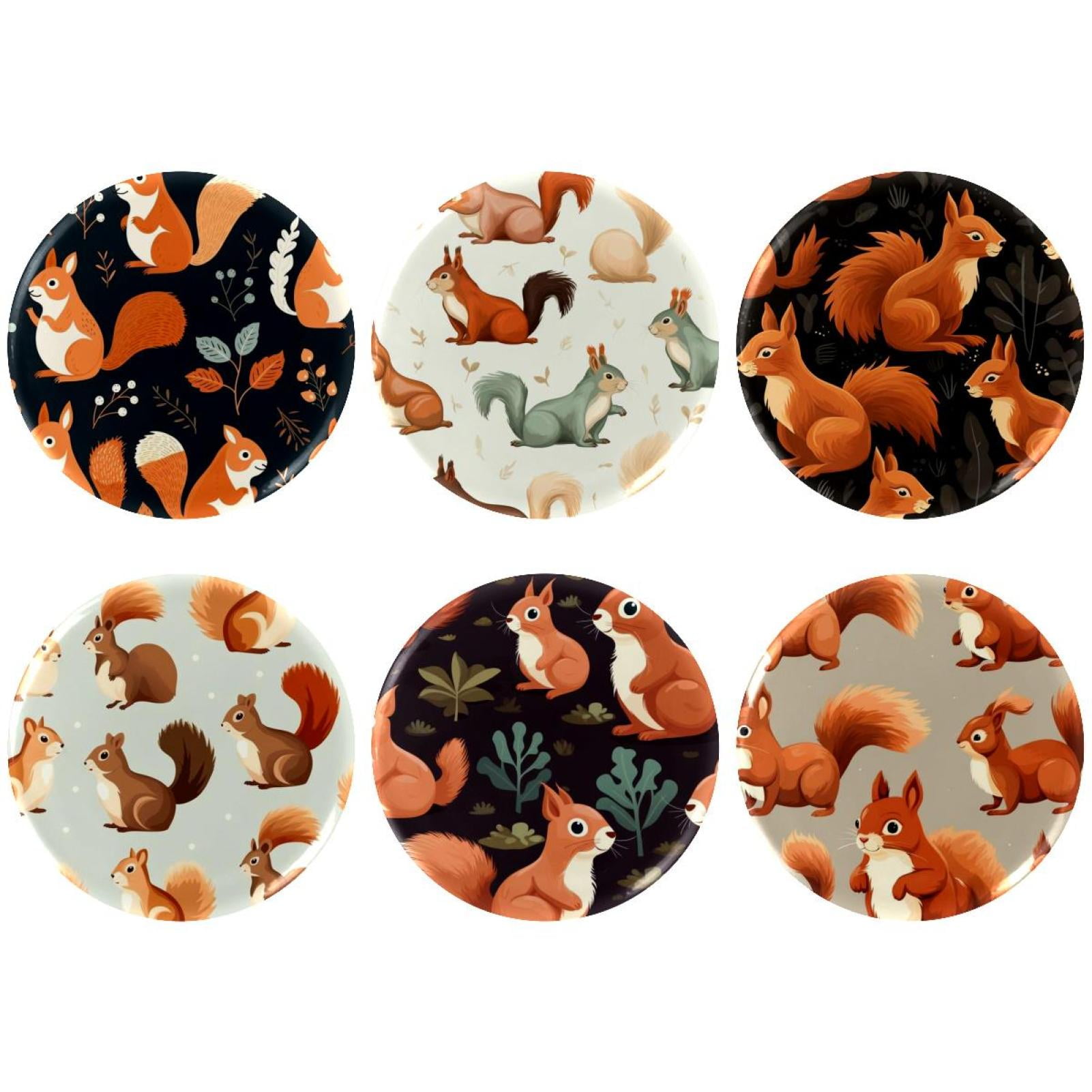 6 pcs Squirrel Custom Pins, Custom Buttons, Design Your Own ...