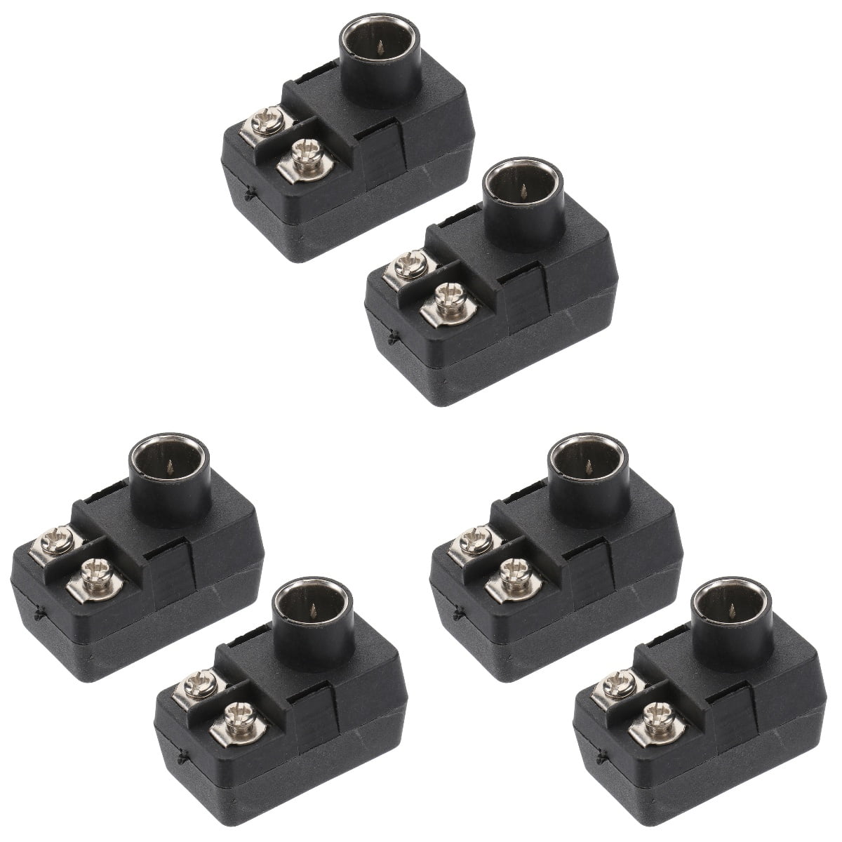 6 pcs TV Antenna Cable Connector 300 to 75 Ohm Coaxial Cable Matching ...