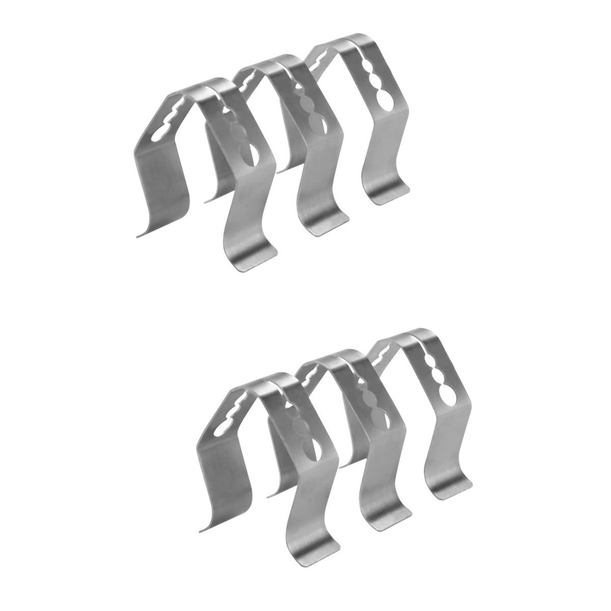 6 pcs Three‑hole Barbecue Probe Clips Stainless Steel Thermometer Clip ...