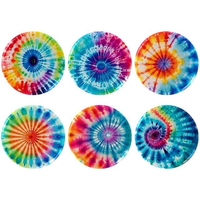 6 pcs Tie-Dye Buttons Pins Retro Punk Button Pin Slogans Sayings ...