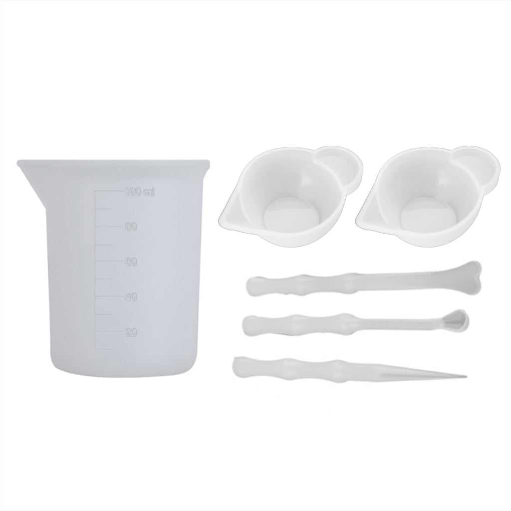 6 pcs UV Resin Mixing Silicone Cup Mini Silicone Mixing Dish and ...