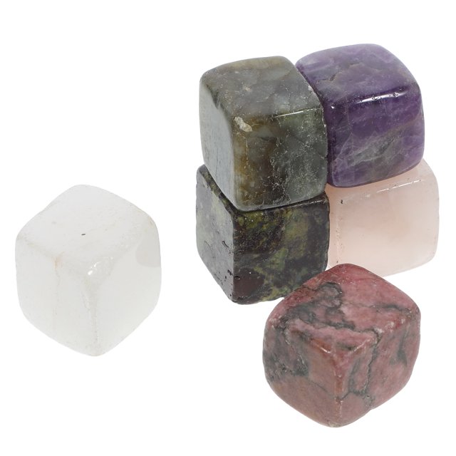 6 pcs Whiskey Quartz Stones Ice Cube Whiskey Cube Stone Drinks Whiskey ...