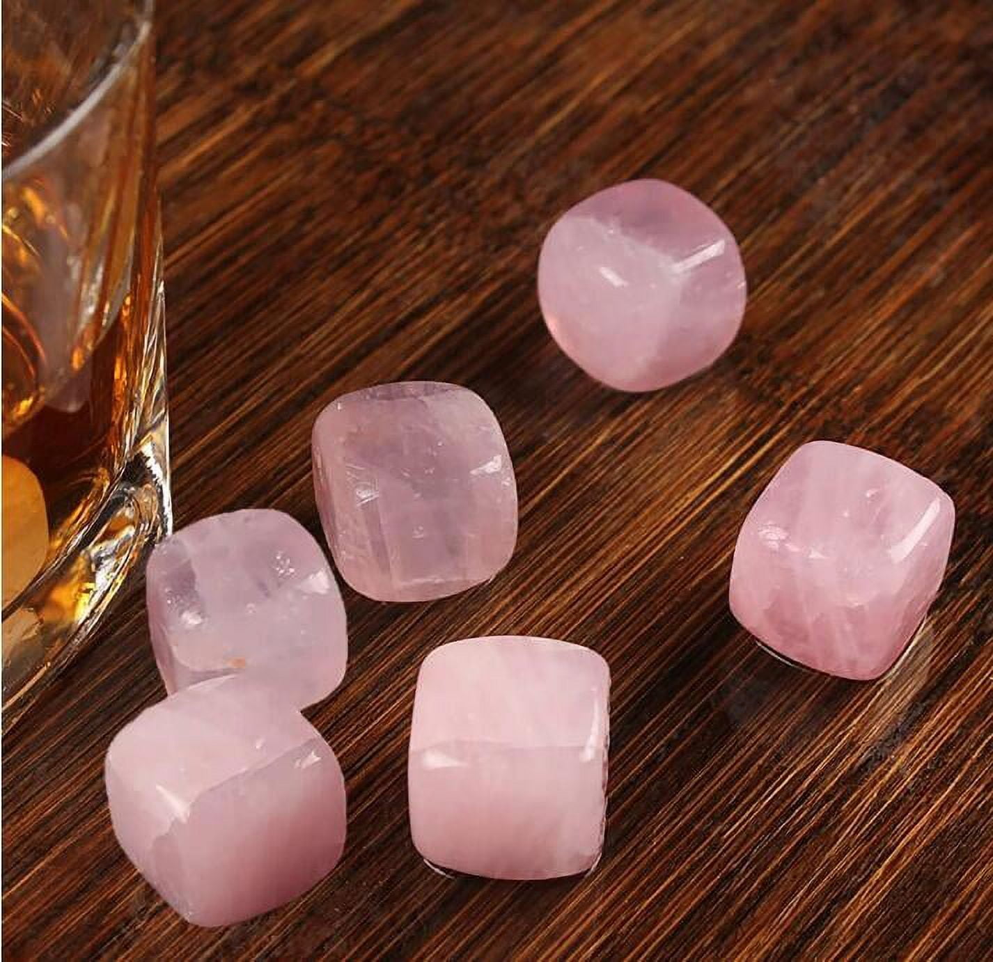 6 pcs Whiskey Quartz Stones Reusable Ice Cubes Quartz Stone Ice Cube ...