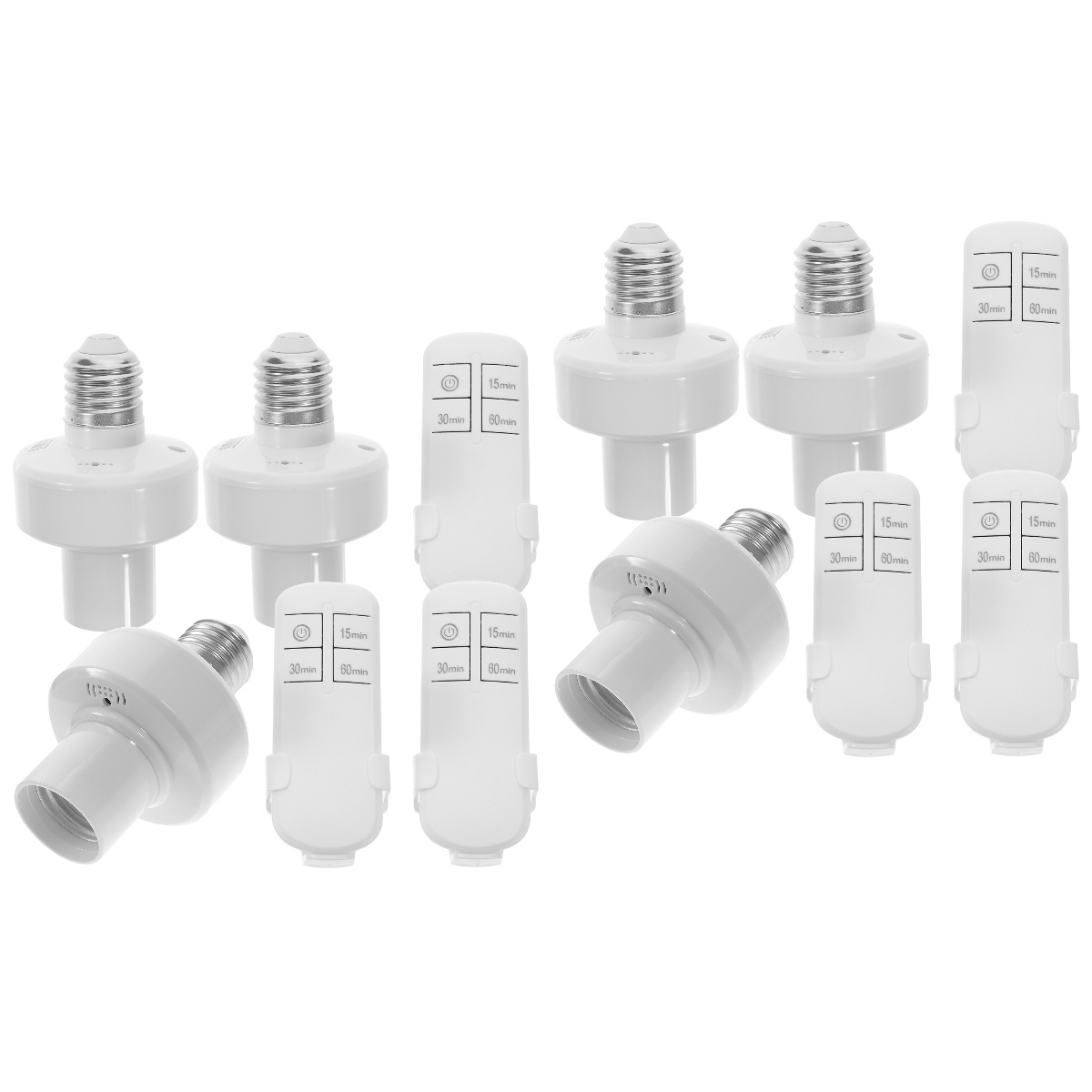 6 pcs Wireless Remote Control Socket Remote Light Socket E27 Wireless ...