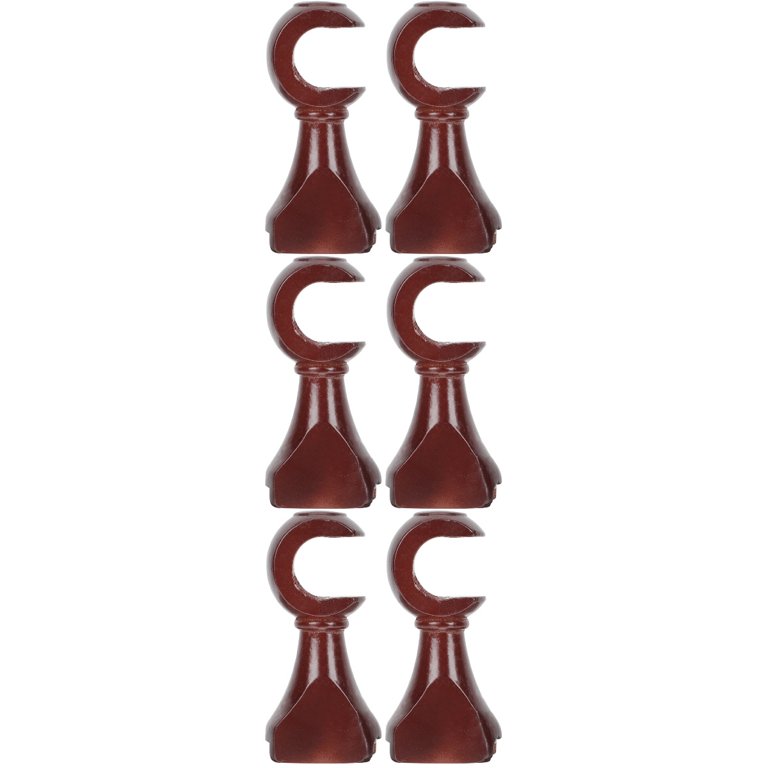 Wood Curtain Rod Brackets Shop Colours Walnut Effect Wood Curtain Pole