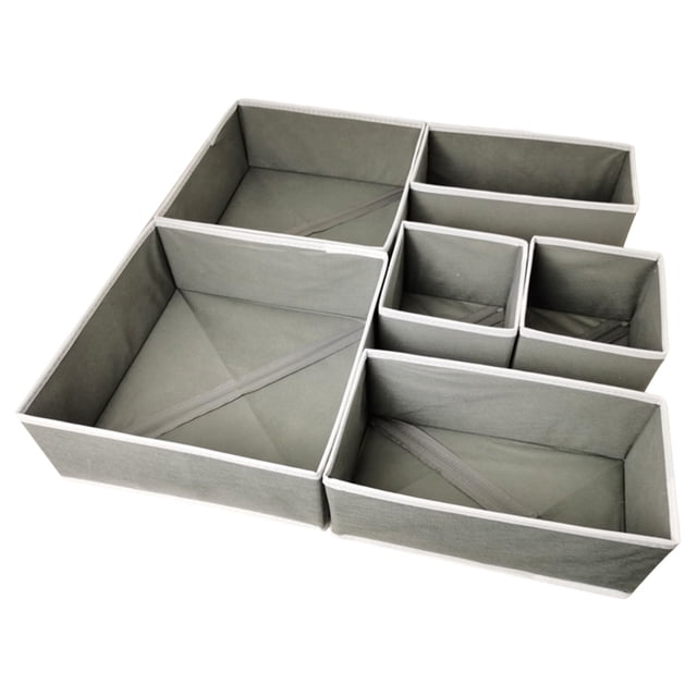 6-piece Foldable Drawer Wardrobe Storage Box Drawer-style Six-piece Set ...