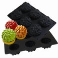 6-piece Santa Ana Flower Cake Chocolate Candy Molds Silicone Mold ...