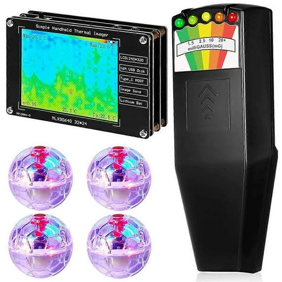 6-piece equipment kit infrared thermal imaging camera and EMF magnetic ...