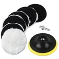 6-piece set 4-inch wool polishing pad, suitable for car waxing and ...