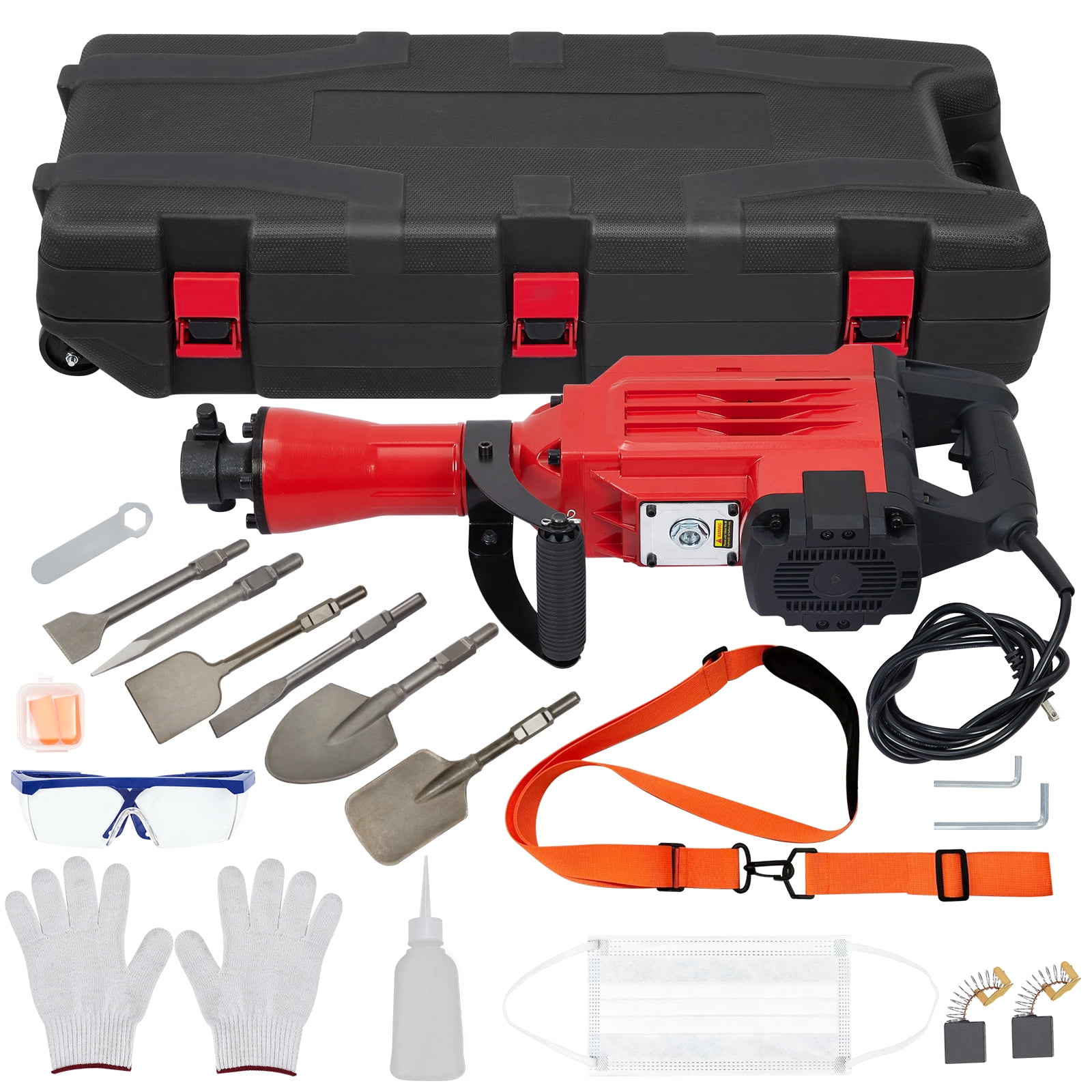 6-piece set 95A 3600W 6 110 Hammer Drill 2200w Electric Demolition ...