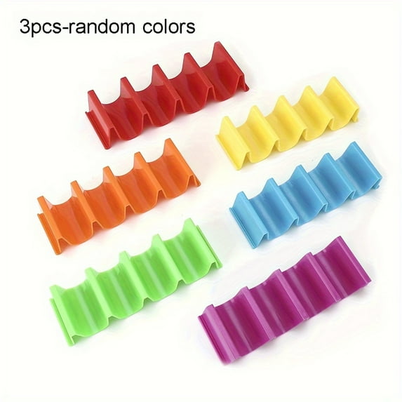 6-piece set or 3-piece set Taco Holder Set, Multi-Color Plastic Taco ...