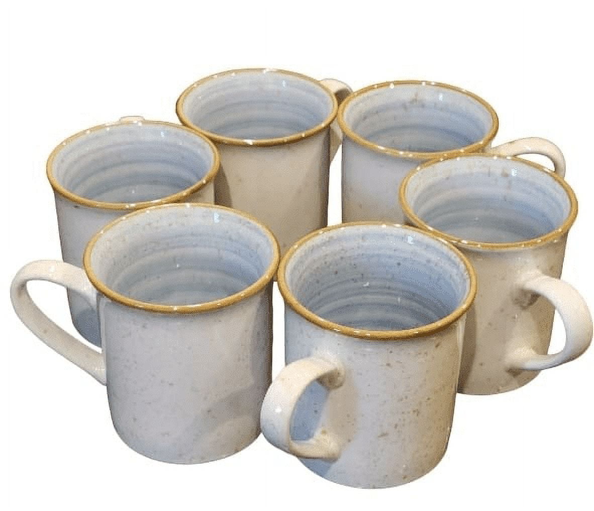 6 Pieces Beach House Mug Set - Ceramic Coffee Mugs for Women and Men ...