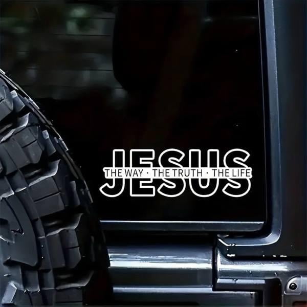 6 pieces Bumper Stickers Jesus The Way The Truth The Life Christian ...