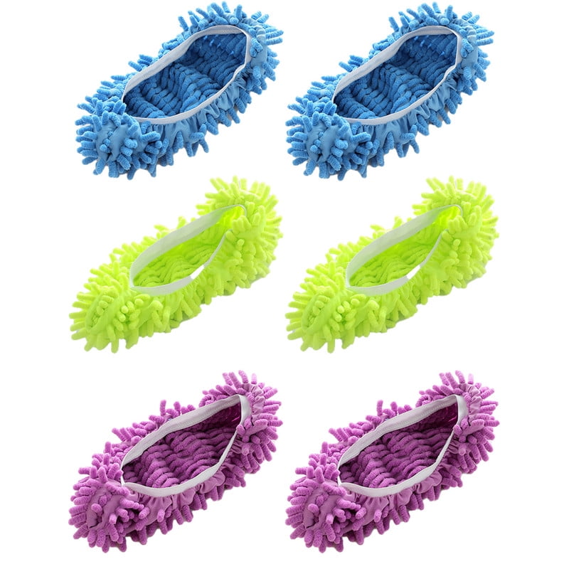 6 pieces of mop slippers for floor cleaning, Lazy Mop shoes - Walmart.com