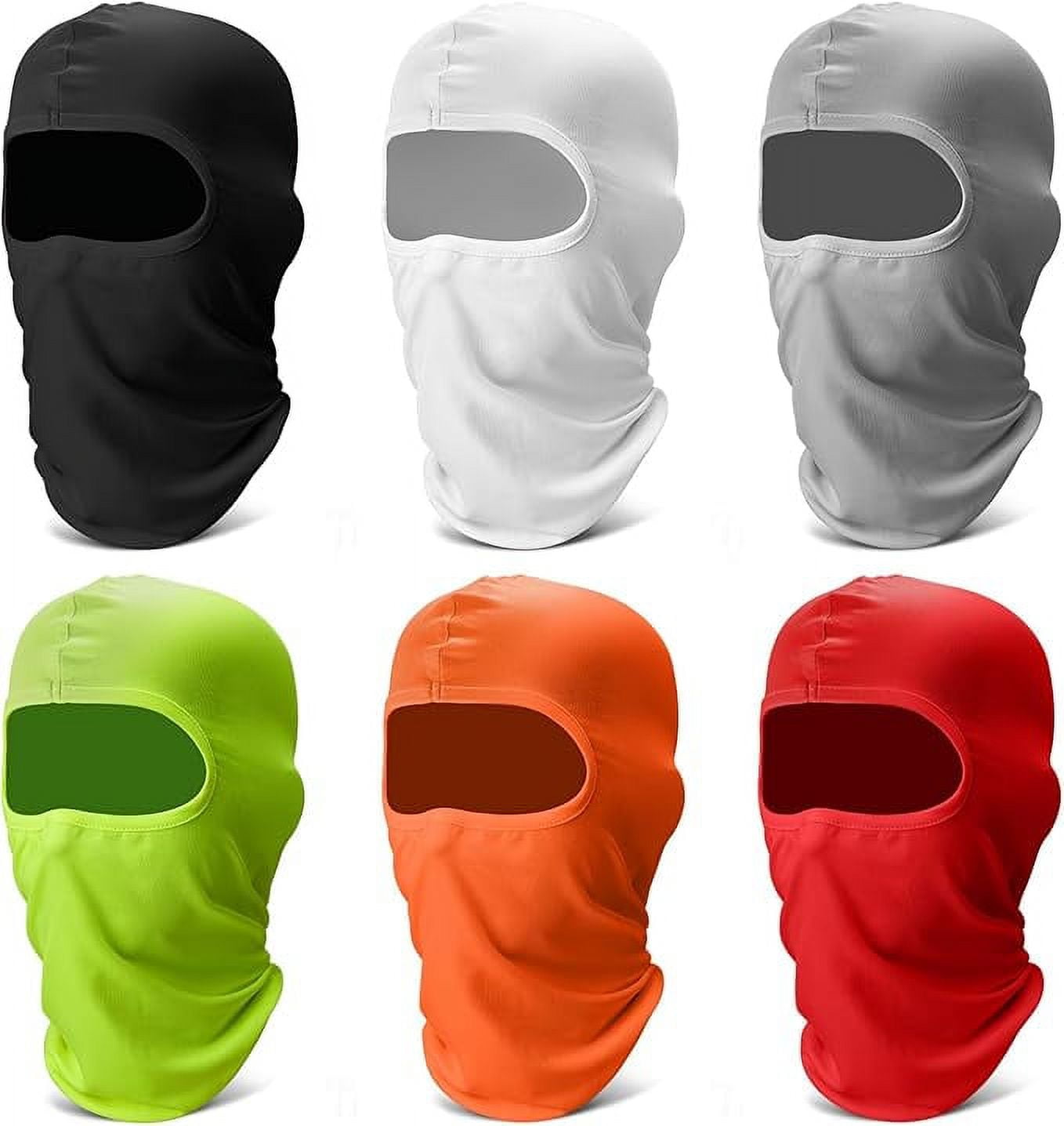 6 Pieces Ski Mask Full Face Cover UV Sun Protection Balaclava Summer ...