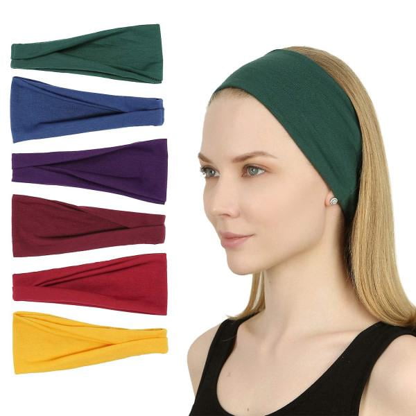 6 plain colored headbands - Walmart.com