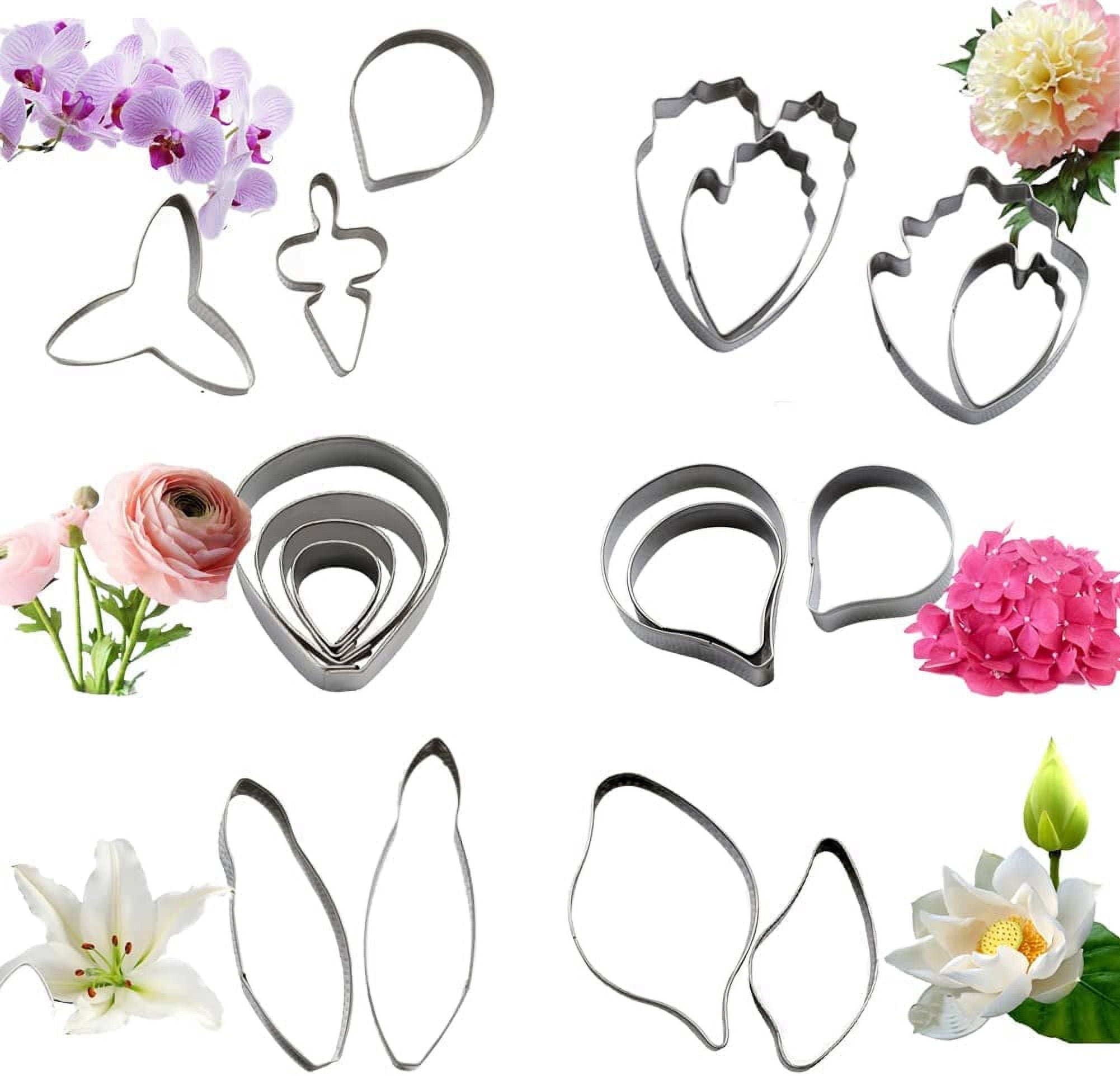 6 sets Gumpaste Flower Cutter Set Fondant Flower Cookie Cutter ...
