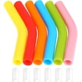 6 silicone straw tips suitable for metal straws, 5/16 inch silicone ...