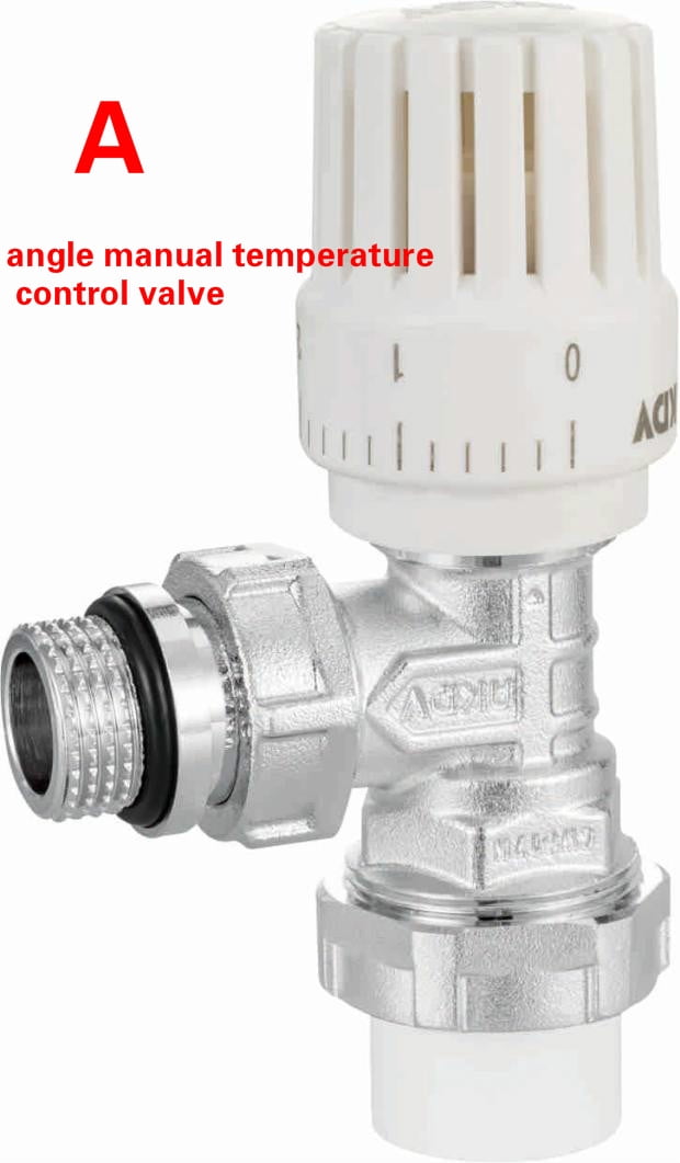 6 sizes angle type manual temperature control valve Automatic ...
