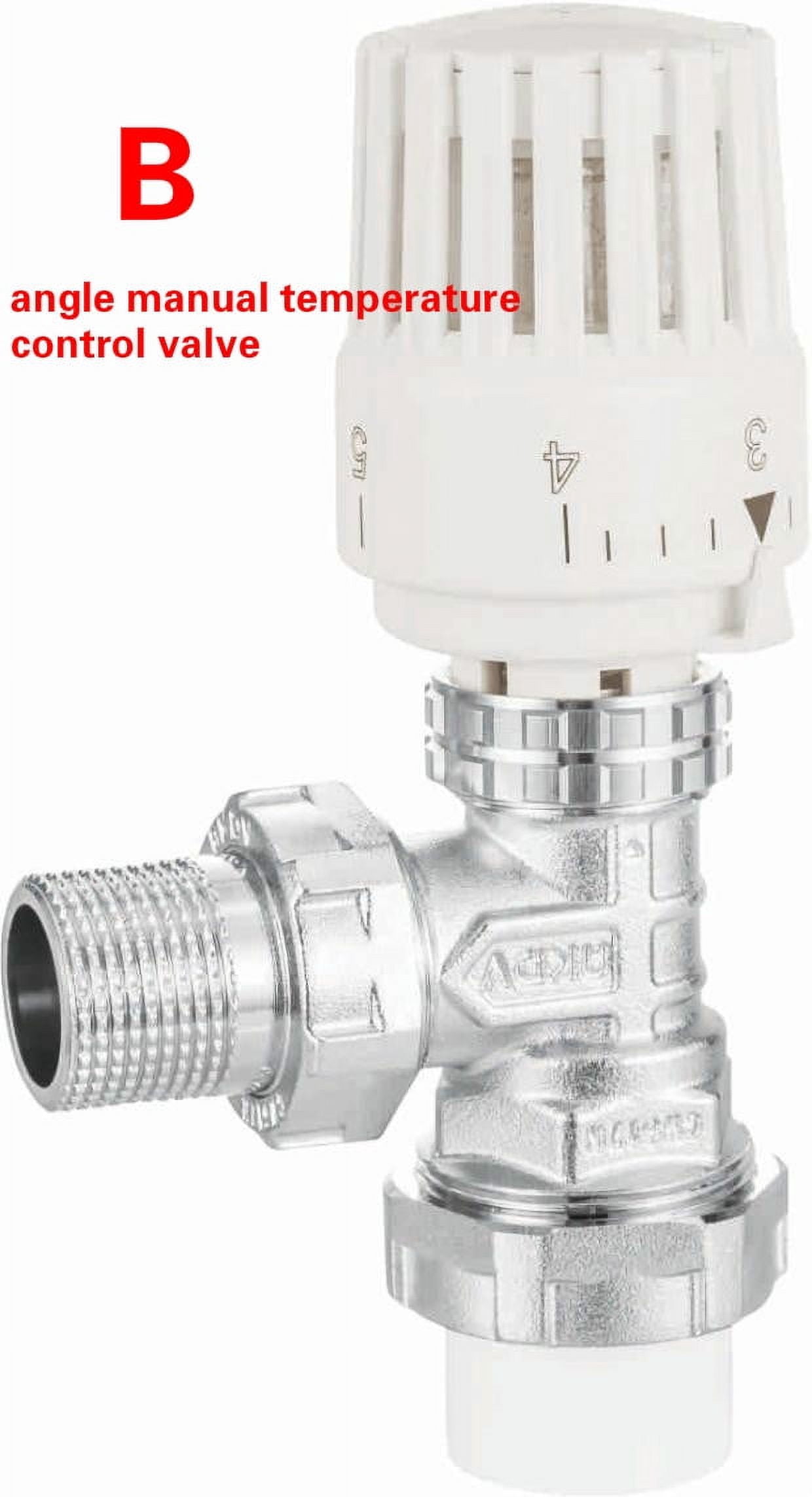 6 sizes angle type manual temperature control valve Automatic ...