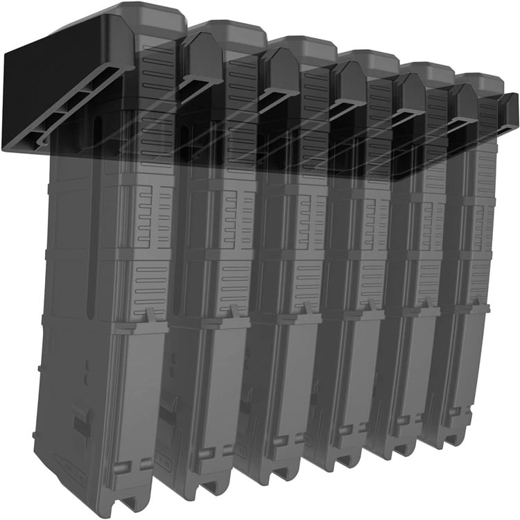 6-slot wall mount bracket ABS standard storage rack display rack Wall ...