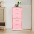 6-tier Vertical File Cabinet, Metal File Cabinet with Lock, Filing ...