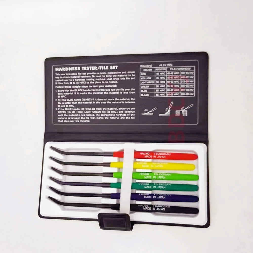 6 tool tools hardness tester checker file HRC40-HRC65 set tool black ...