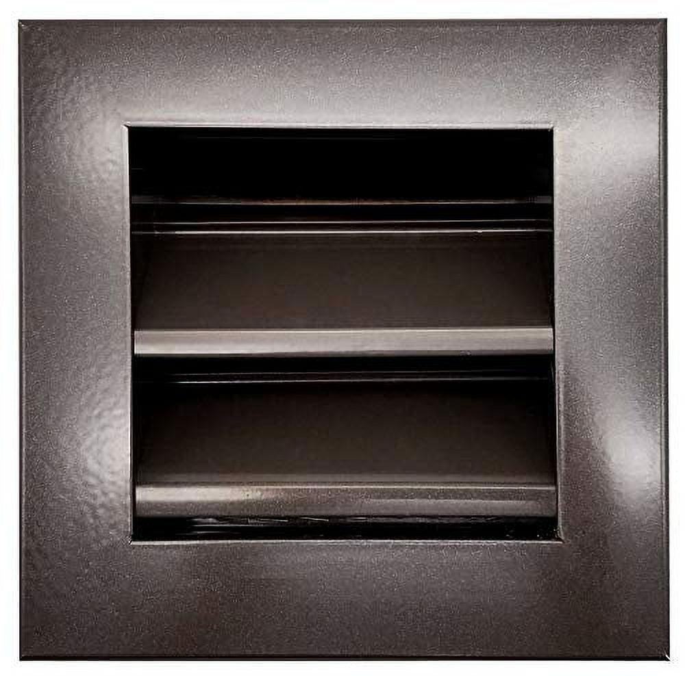 6"w X 6"h Brown-Aluminum Outdoor Weather Proof Louvers - Rain ...