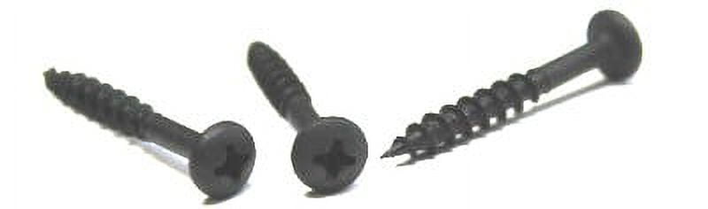 #6 x 1 1/4" (#7 Head) Deep Thread Wood Screws / Face Framing / Phillips ...