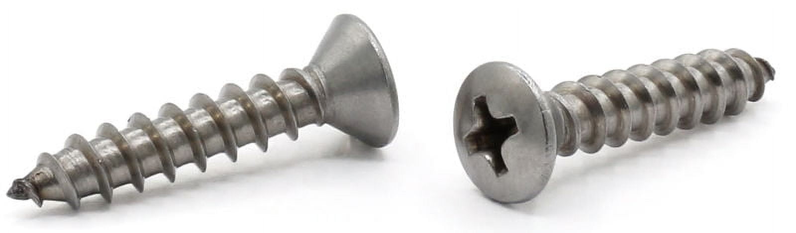 #6 x 1 1/4" Type A Self-Tapping Screws / Phillips / Oval Head / 18-8 ...