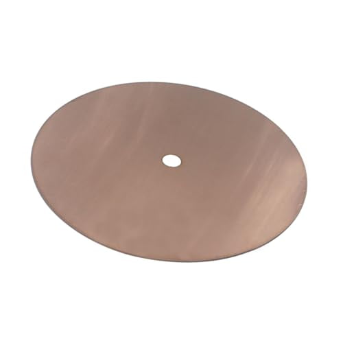 6" x 1/2'' Arbor Copper Disc Master Base Lap Plate, Copper Flat Lap ...