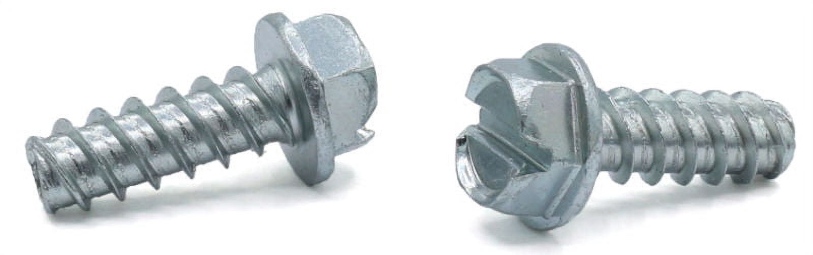 #6 x 1/2" Thread Forming Screws for Plastics (48-2) / Slotted / Hex ...
