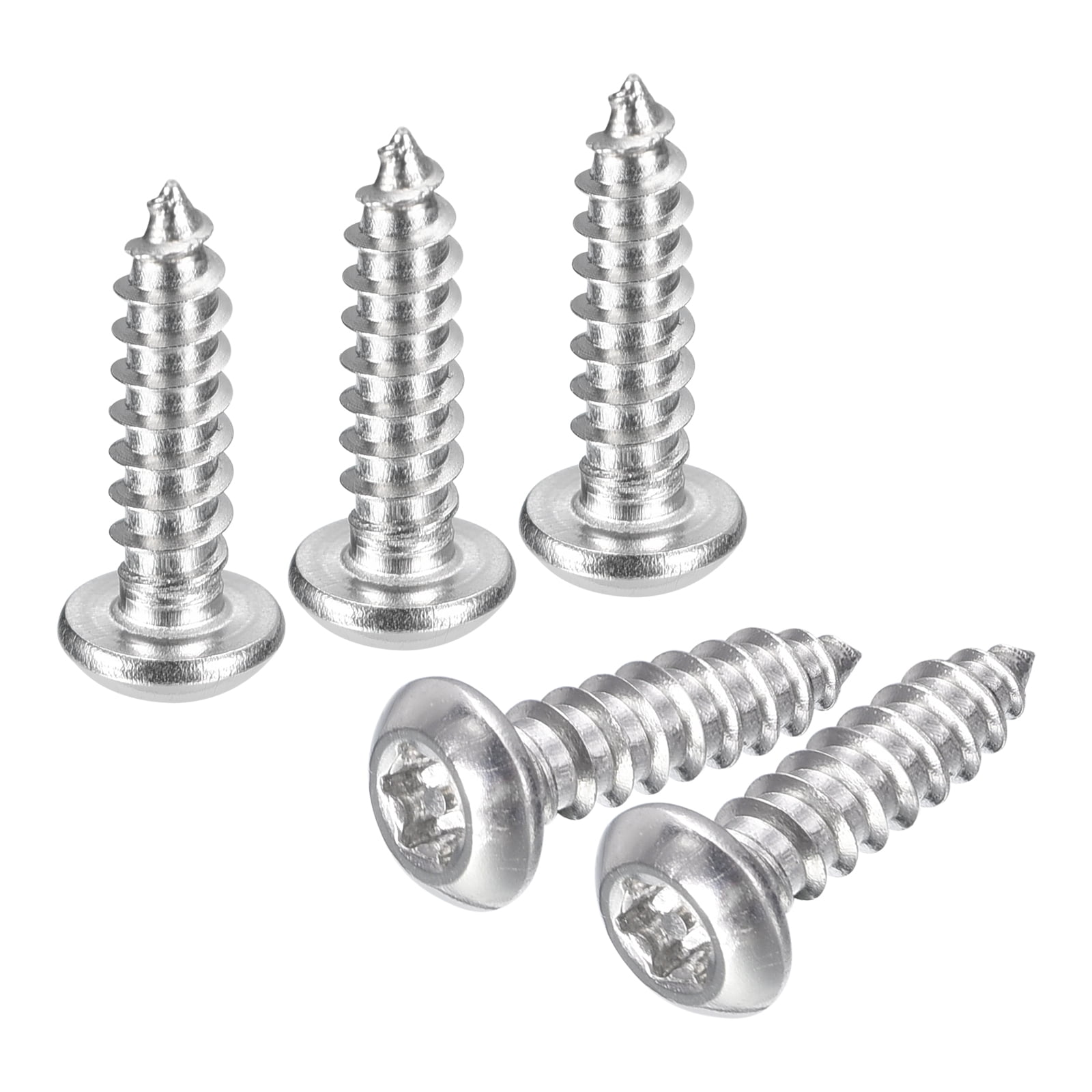 #6 x 1/2" Torx Security Screws, 10Pack Button Head, Self Tapping Screws ...