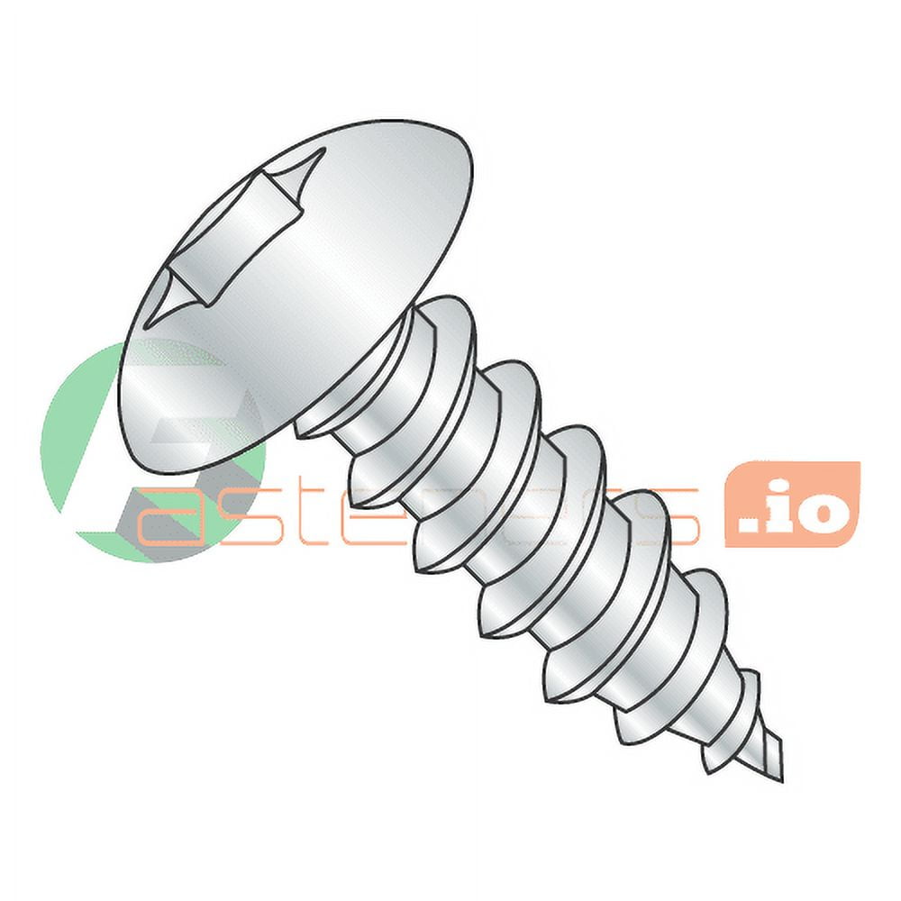 #6 x 1/2" Type AB Self-Tapping Screws / Six-Lobe (Torx) / Truss Head / Steel / Zinc (Quantity ...