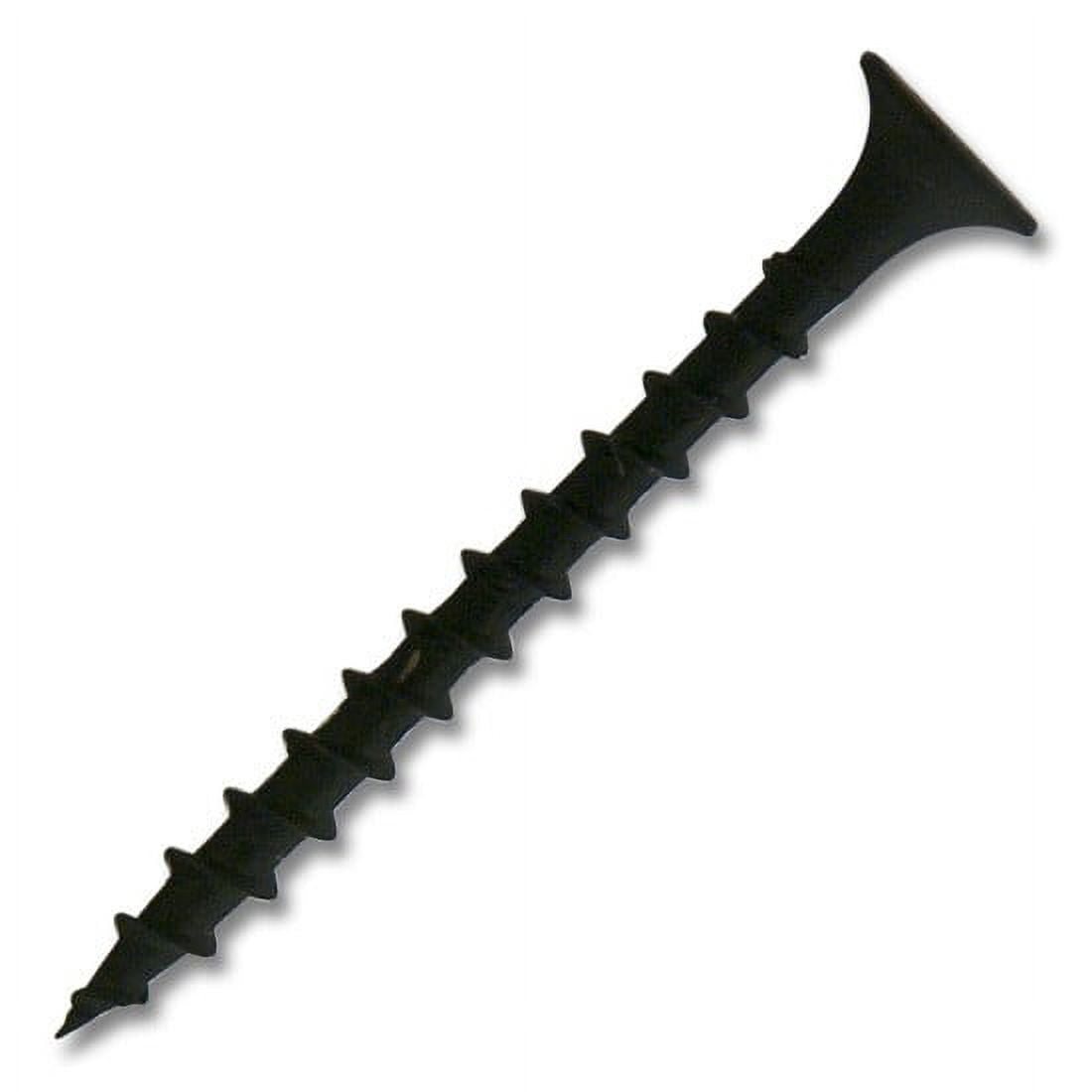 6 x 1-5/8 in.Black Dry Wall Screw Coarse Deep Thread Bugle Head ...