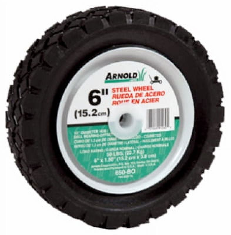 6" x 1.50 Steel Universal Offset Hub Replacement Wheel 1/2" Bore Bal ...