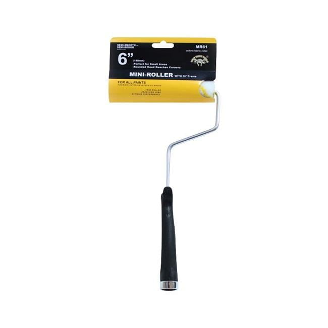 6 x 10 in. Handle Mini Paint Roller Frame with Fabric Roller Cover ...