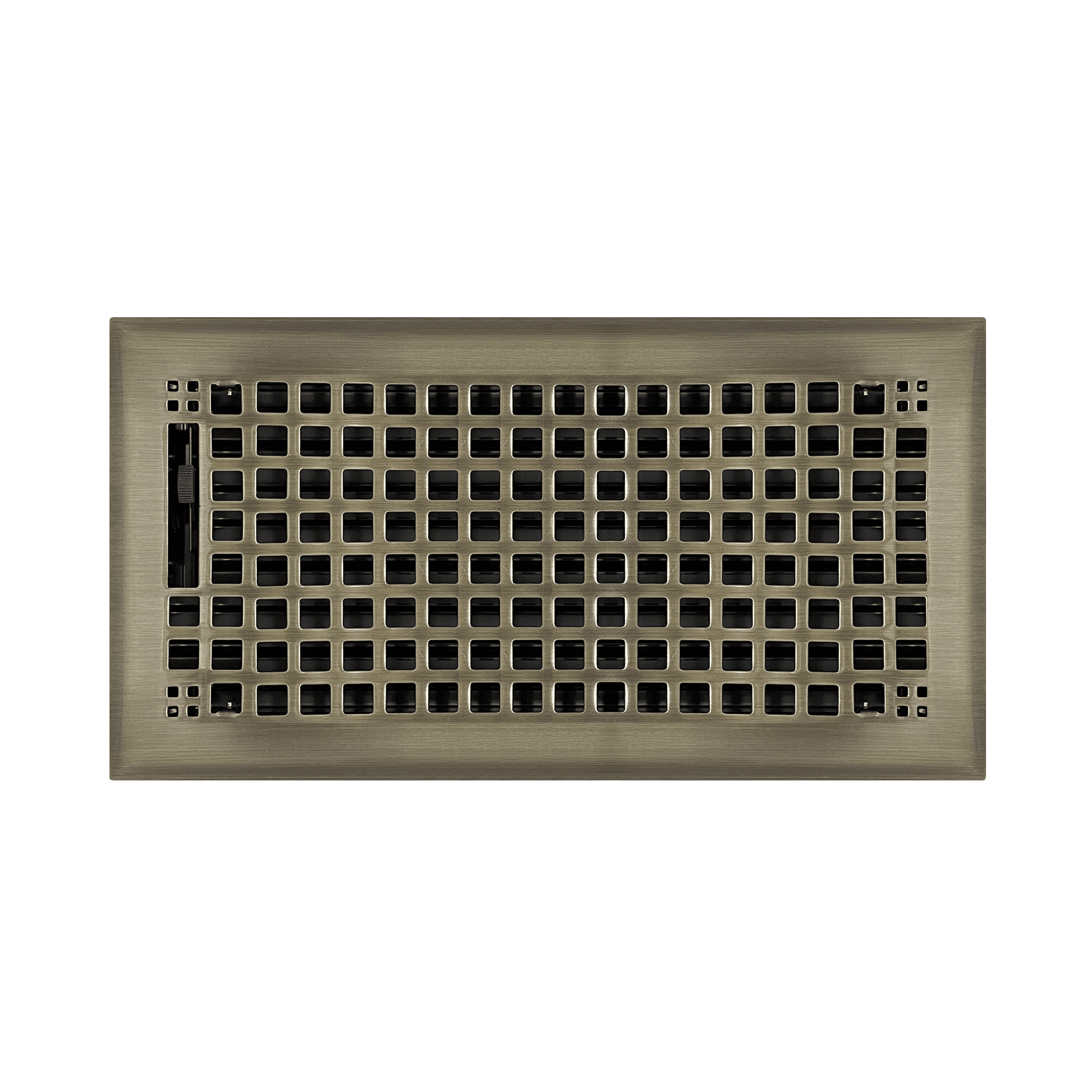 6" x 12" Antique Brass Rockwell Style Floor Register - Decorative Vent ...