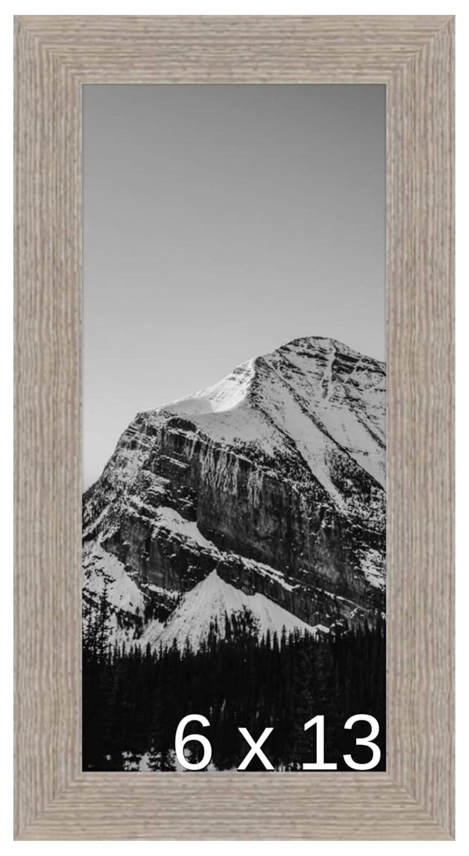 6 x 13 Rustic Gray Wood Frame (Derby) - Walmart.com