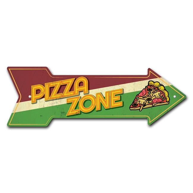6 x 18 in. Arrow Sign - Pizza Zone - Walmart.com