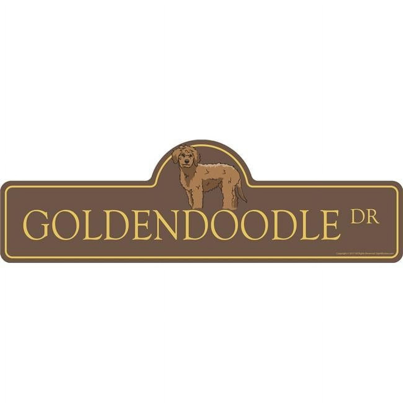 6 x 18 in. Goldendoodle Street Sign - Walmart.com